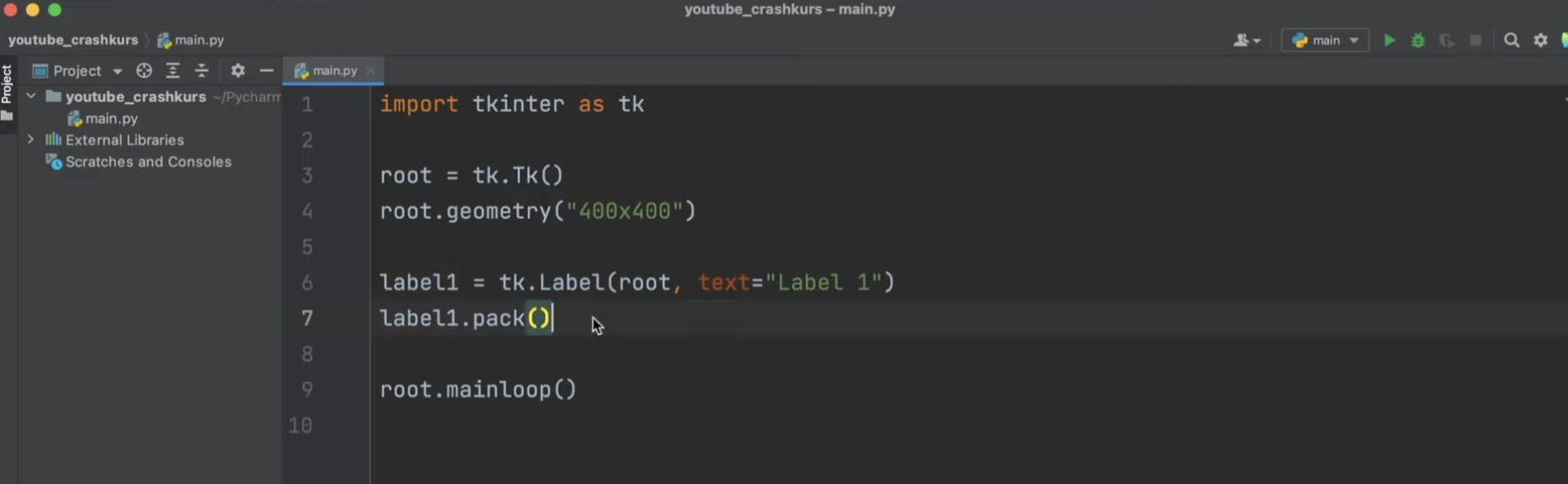 Der Tkinter Pack Layout Manager [mit Video]