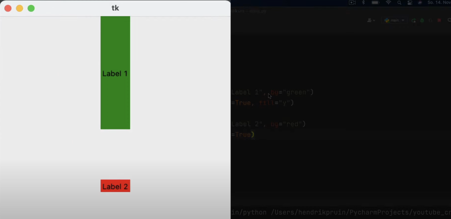 Der Tkinter Pack Layout Manager [mit Video]
