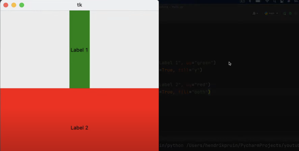 Der Tkinter Pack Layout Manager [mit Video]